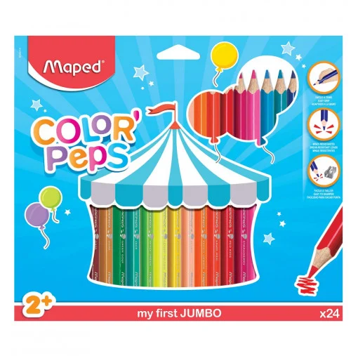 DRVENE BOJICE MAPED COLOUR `PEPS JUMBO 1/24
