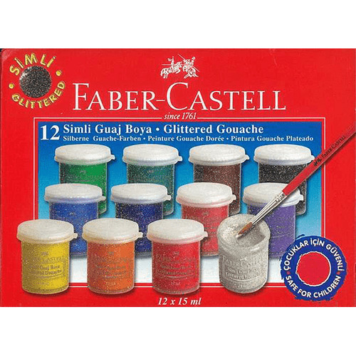 Tempere GLITTER Faber Castell 1/12