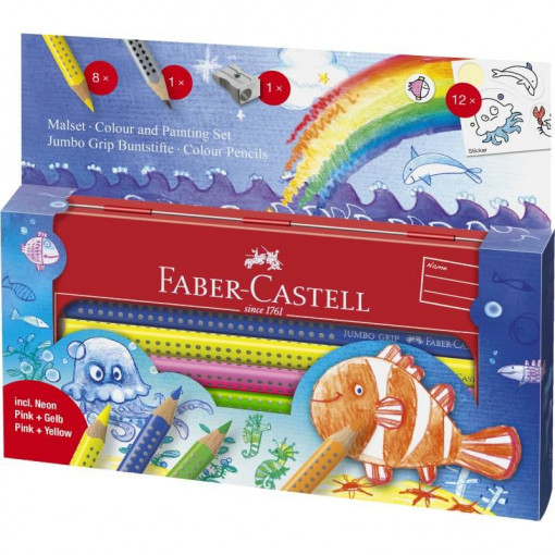 Faber Castell Set 1/8 + 12 Skica Za Bojenje