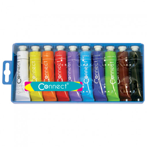 Boja tempera 18ml aluminijumska tuba 10boja/pvc Connect