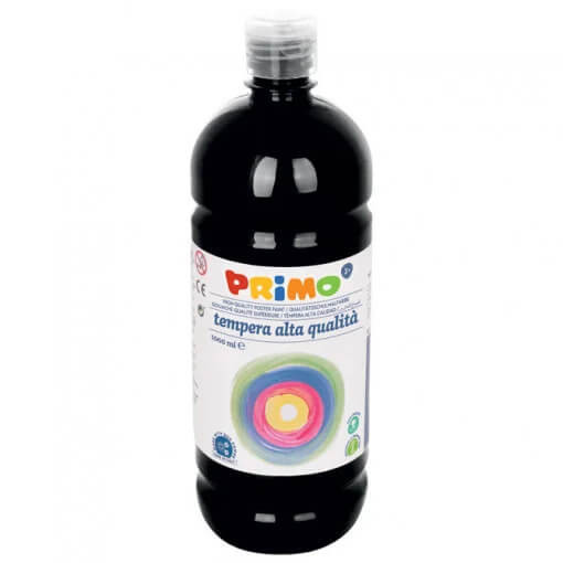 Boja tempera 1litar Primo CMP 204BR1000800 crna (black)