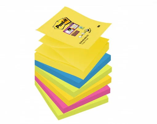 Post-it refil Z-Note RIO, 76x76mm, 90 listova, 6-pack