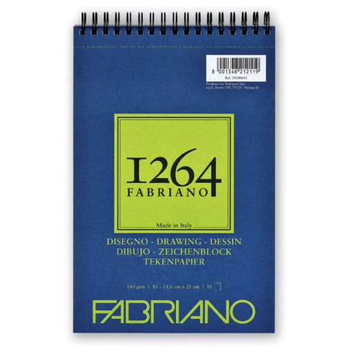 Blok Drawing spirala gore A5 30L 180g (natural grain)