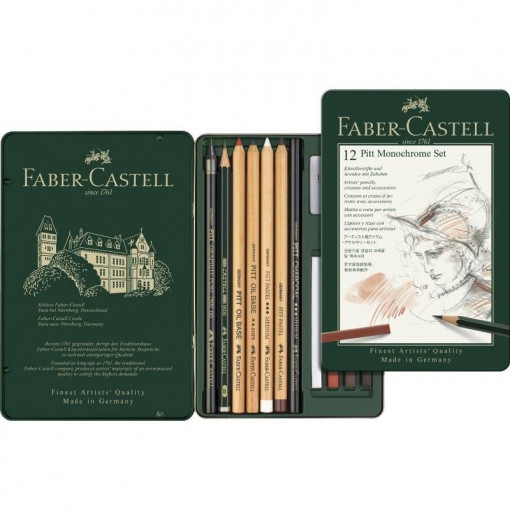 Faber Castell PITT Pastel MOHOCHROME set 1/12