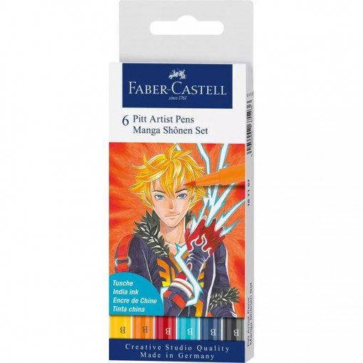 Faber Castell pitt art pen 1/6 Shonen Manga