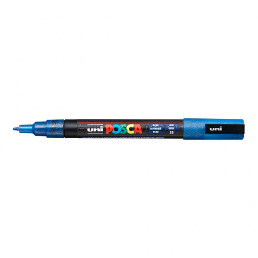Uni Posca Paint Marker Pen PC-3ML - glitter light blue