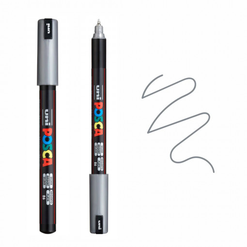 Uni Posca Paint Marker Pen PC-1MR - Silver