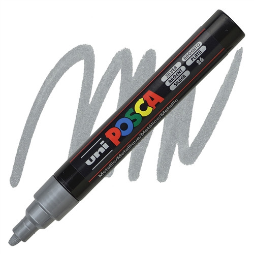 Uni Posca Paint Marker Pen PC-5M - Silver