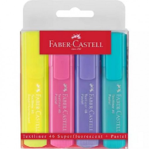 Faber Castell tekstmarker PASTEL boje 1/4