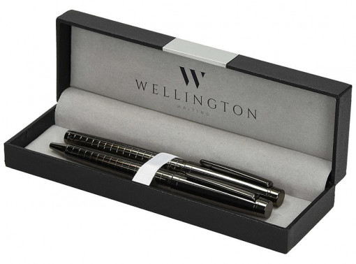 WELLINGTON SET YORK RO+NP+ETUI ANTRACIT