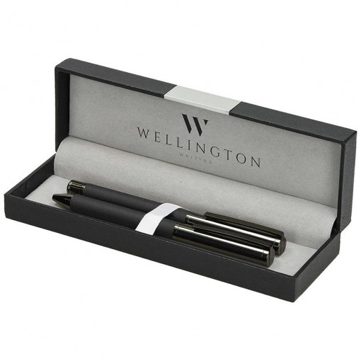 WELLINGTON SET STAMFORD HO+RO+ETUI BLACK