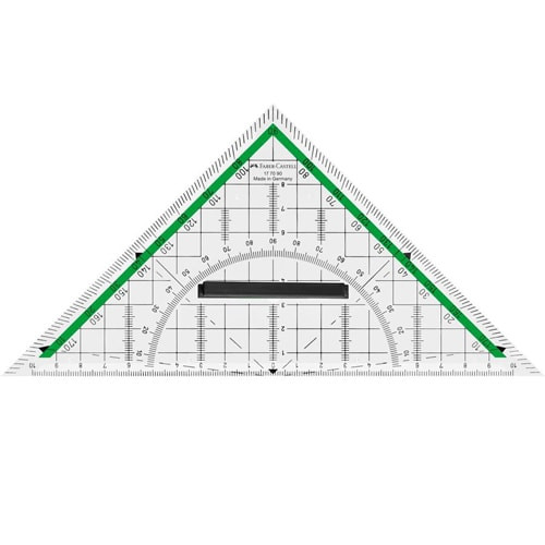Trougao 20cm sa drškom Faber Castell