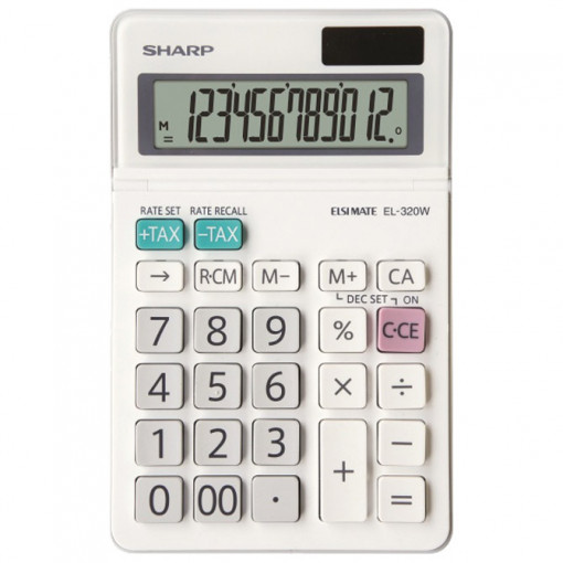 Kalkulator komercijalni 12mesta Sharp EL-320W beli blister