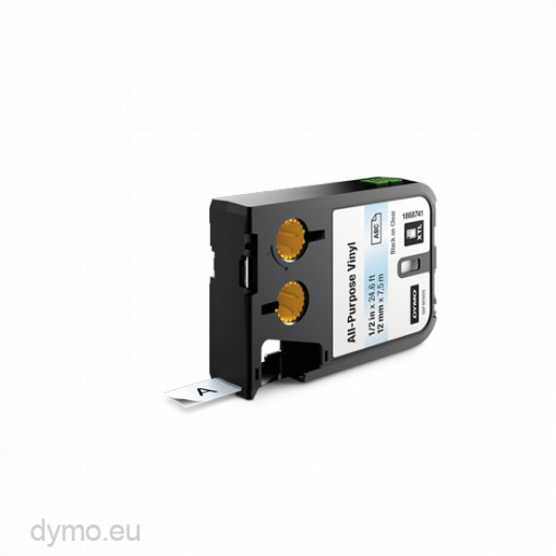 DYMO traka XTL 12mm, crna na providnoj
