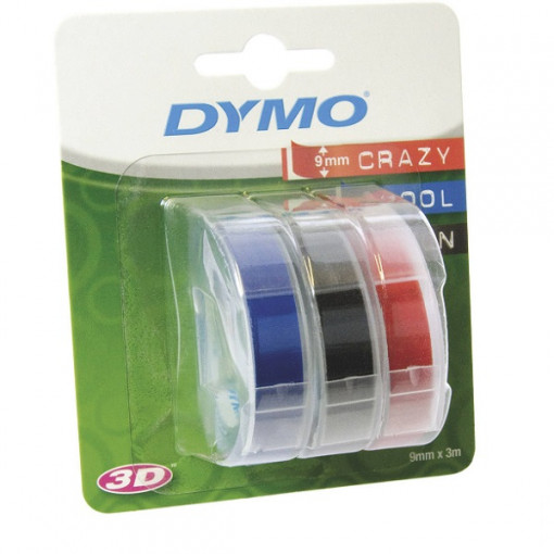 DYMO traka 3D OMEGA 9mmx3m MIX 3/1