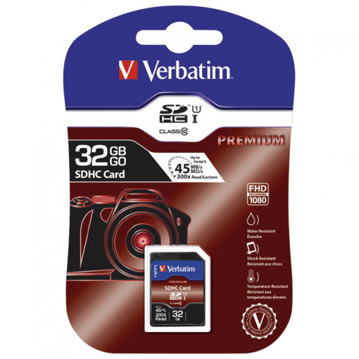 Kartica memorijska SDHC 32Gb (class 10) Verbatim 43963 blister