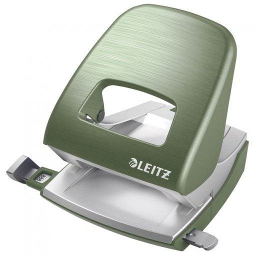 Bušač 2 rupe do 30 listova Metal Style Leitz 50060153 zeleni (celadon)