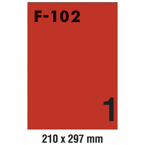 Etikete ILK 210x297mm pk100L Fornax F-100 crvene