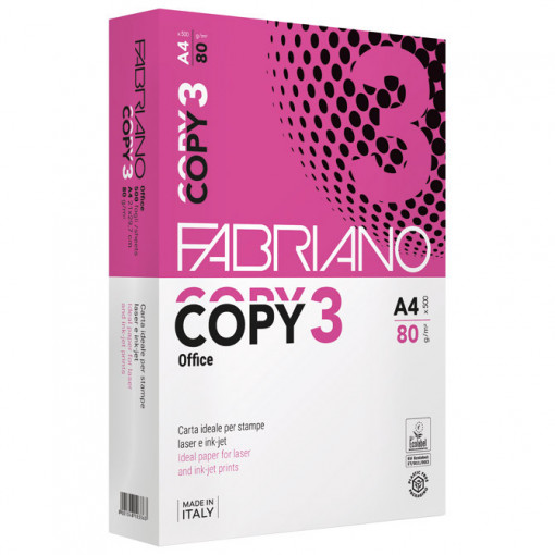 Papir Copy 3 A4 80g pk2500 Fabriano 40021297