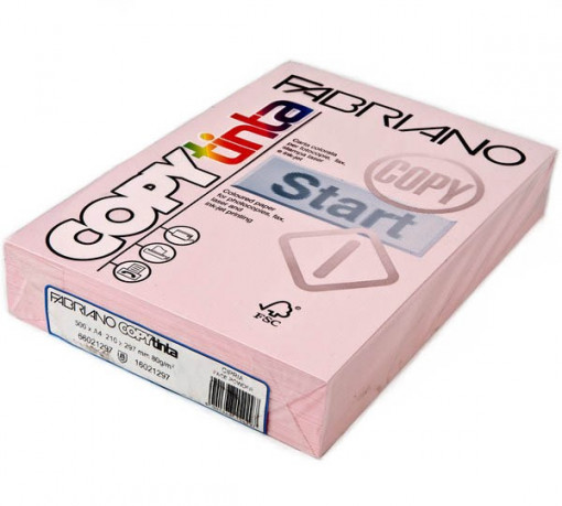 Papir Copytinta A3 80g pk250 Fabriano 66029742 pastelno roze (cipria)