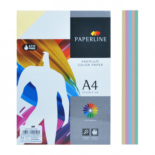 Papir A4 u boji 1/250 pastel