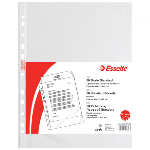 Fascikla uložna A4 40my pp mat Copy Safe pk50 Esselte 509730
