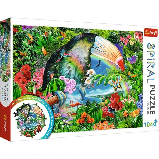 Trefl puzzle spiralne Tropical animals 1040 delova