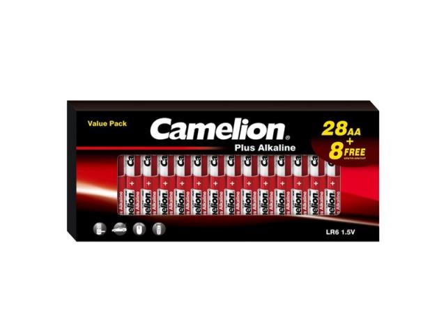 Camelion Plus alkalna baterija LR6 28+8 gratis
