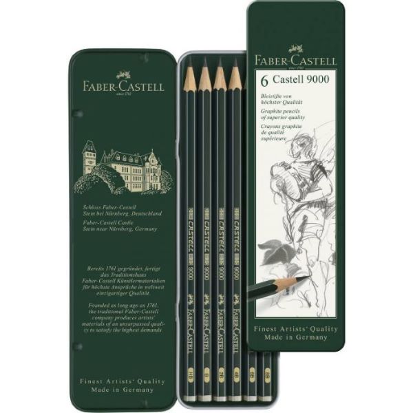 Faber-Castell FC GRAFITNE OLOVKE 9000 SET 1/6 119063