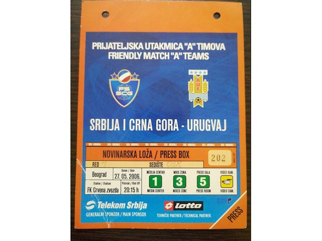 Srbija i Crna gora-Urugvaj press 27.5.2006