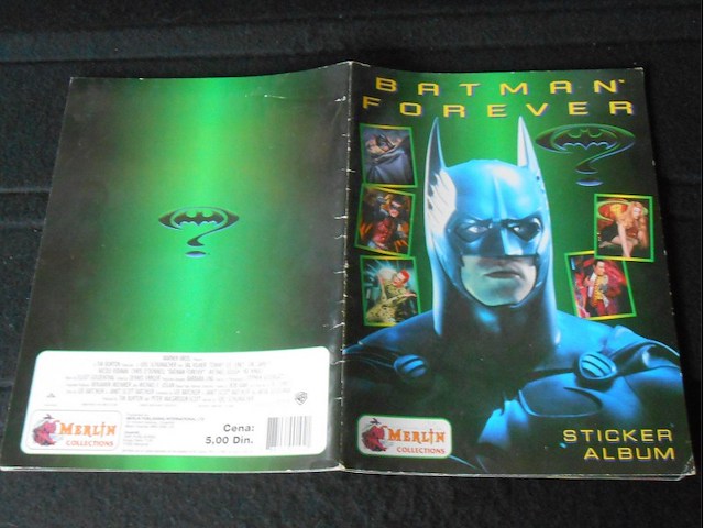 Batman forever MERLIN album sa sličicama 77% popunjen