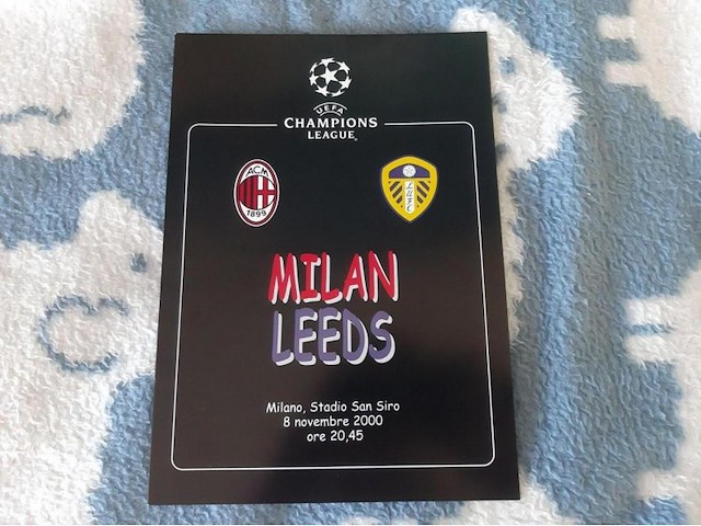 AC Milan- Leeds United fudbalski program