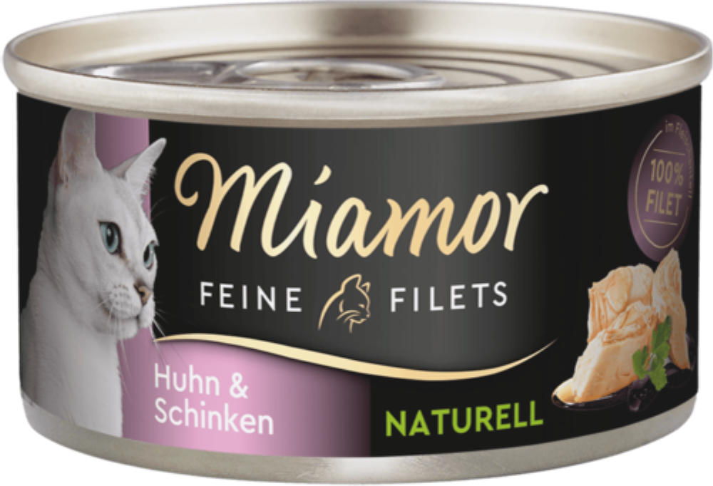 MIAMOR Feine Filets, prirodni fileti, piletina i sunka 80g