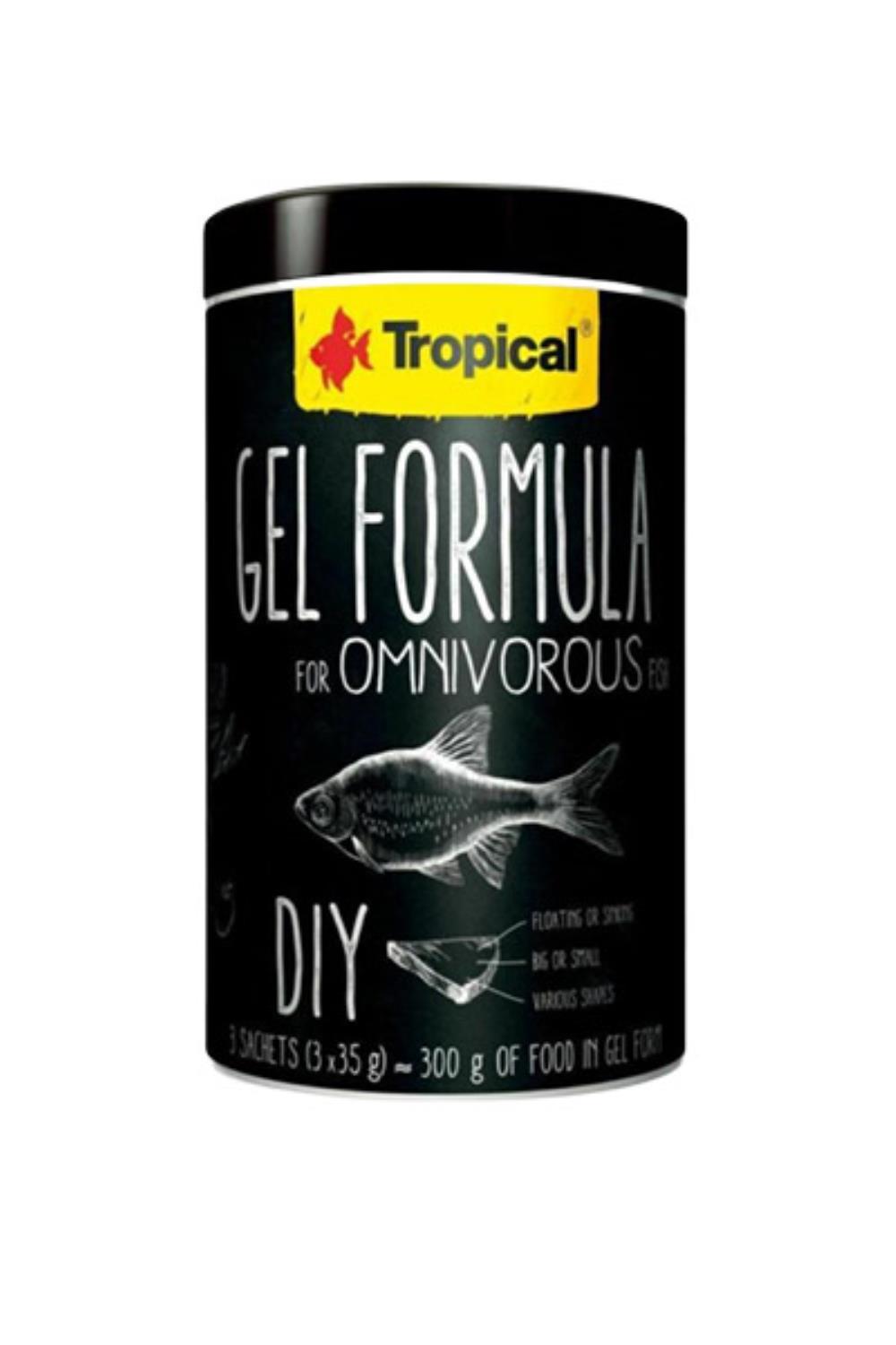 GEL FORMULA FOR OMNIVOROUS FISH 1000ML/105G (3x35g)