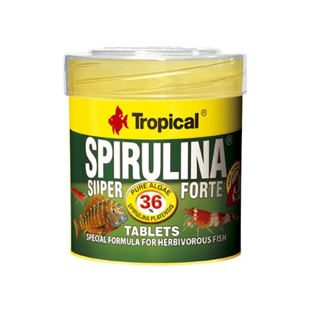 SUPER SPIRULINA FORTE Hrana sa visokim sadrzajem spiruline (36%) za ribice u obliku tableta 50 ml - 36 g oko 80 kom