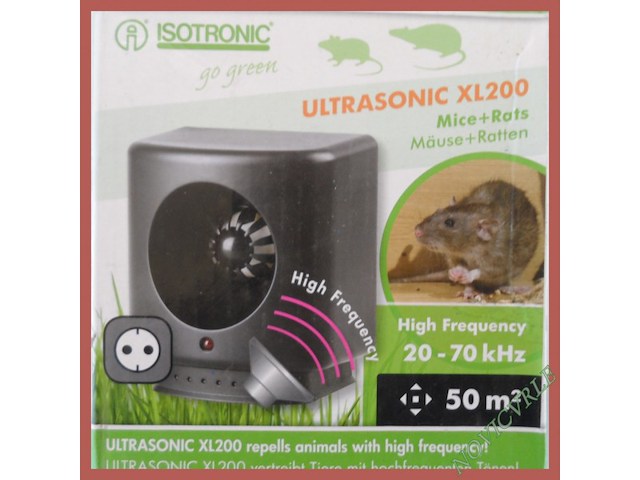 Ultrazvučni rasterivač glodara - 50 m2