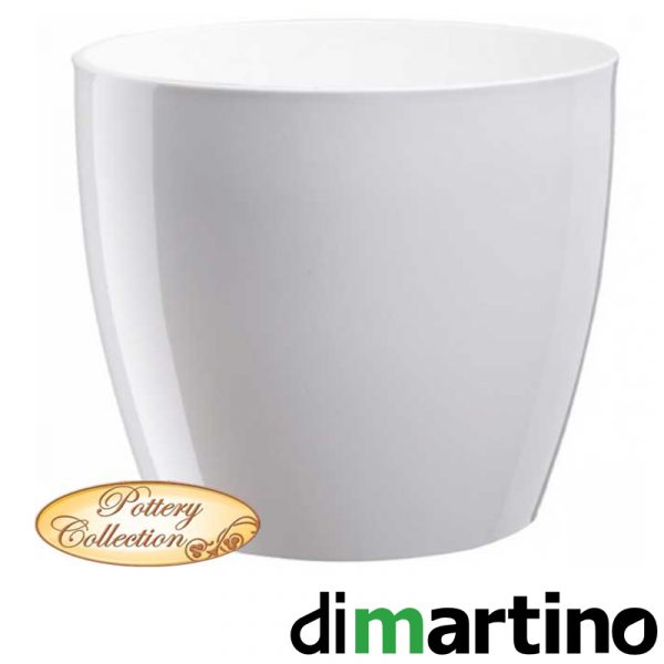 Dimartino® Saksija bez podmetača Rio 15 cm – bela