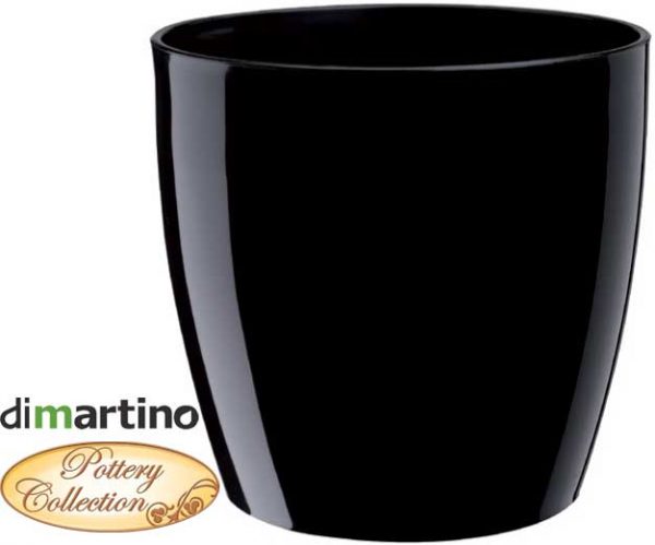 Dimartino® Saksija bez podmetača Rio 15 cm – crna