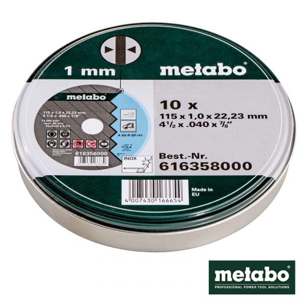 METABO® Rezne ploče promo 115mm konzerva