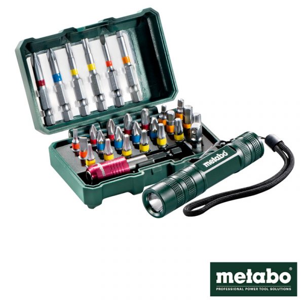 METABO® 29 del. Set bitova Promo+mini lampa