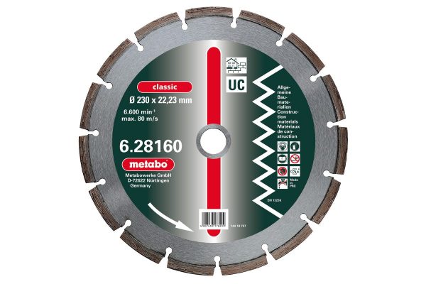 METABO® Dijamantski disk DIA-TIS 125 x 2,15 x 22,23 mm „CLASSIC“, „UC“, UNIVERSAL