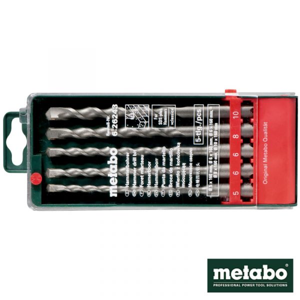 METABO® Set SDS – Plus classic burgije za beton, kamen (5 kom)