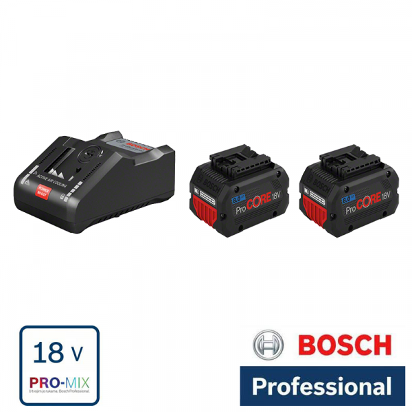 BOSCH®2 x ProCORE 18V 8.0Ah + GAL 18V-160 C SoloMix