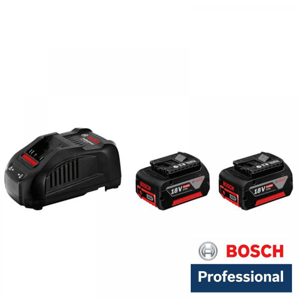 BOSCH®Starter-Set 2xGBA 18V 5,0 Ah + GAL1880CV SoloMix