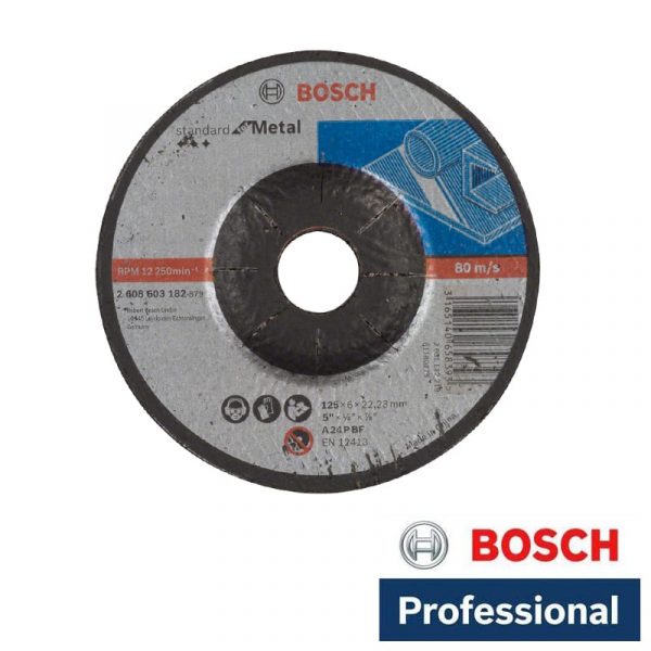 BOSCH ® Brusna ploča ispupčena Standard for Metal – 10 kom