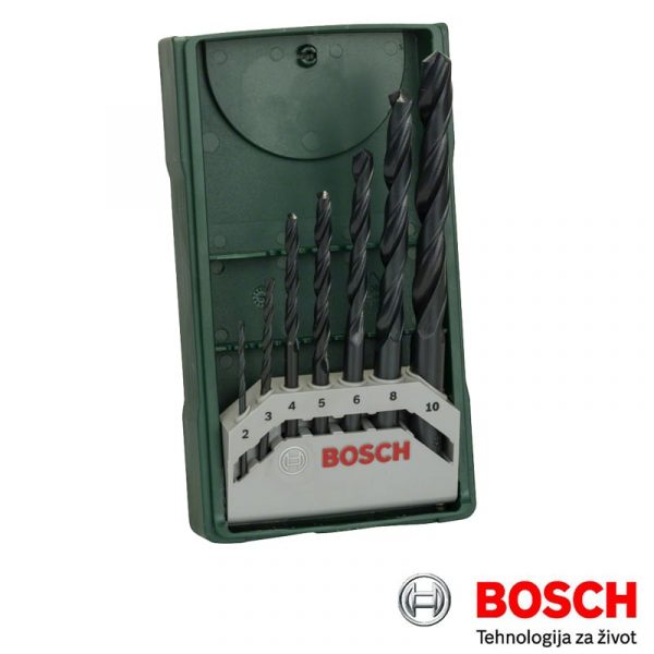 BOSCH® 7-delni Mini X-Line set burgija za metal