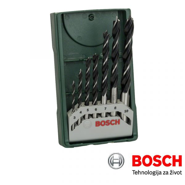 BOSCH® 7-delni Mini X-Line set burgija za drvo