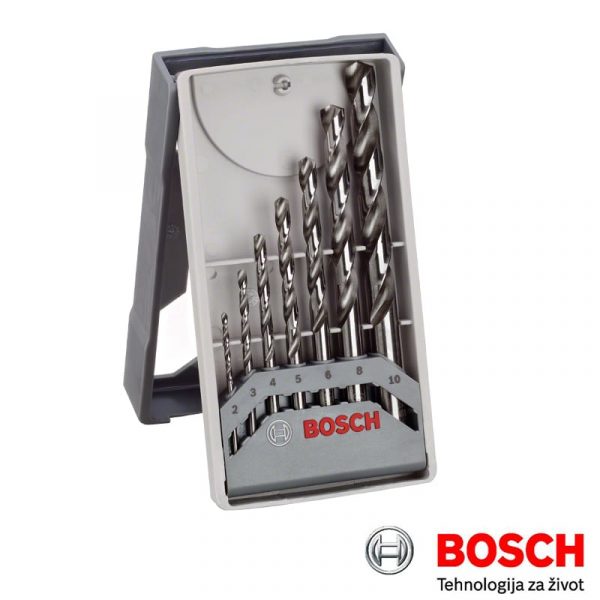 BOSCH®7-delni Mini X-Line set burgija za metal HSS-G, 135°