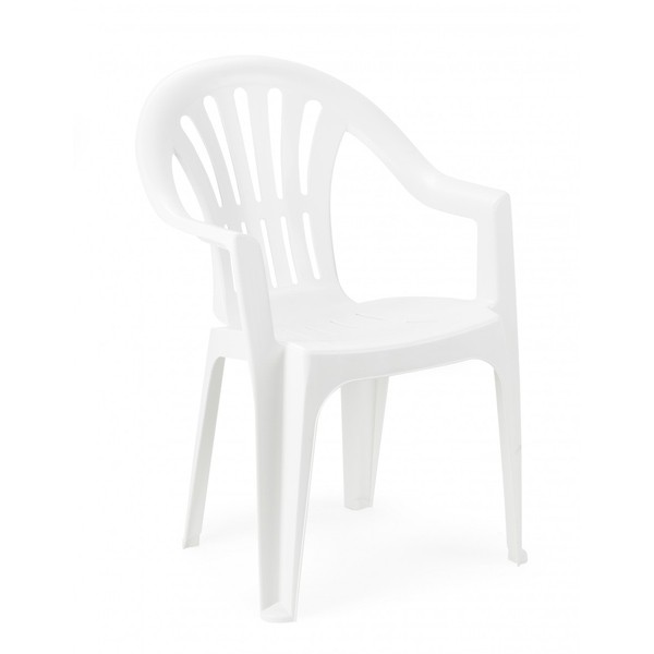 Stolica plastična KONA – bela