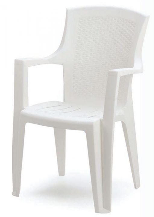 Stolica plastična EDEN – bela